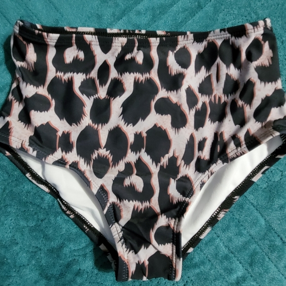 Swim | Animal Print High Rise Full Coverage Bathing Suit Bottom Girls ...